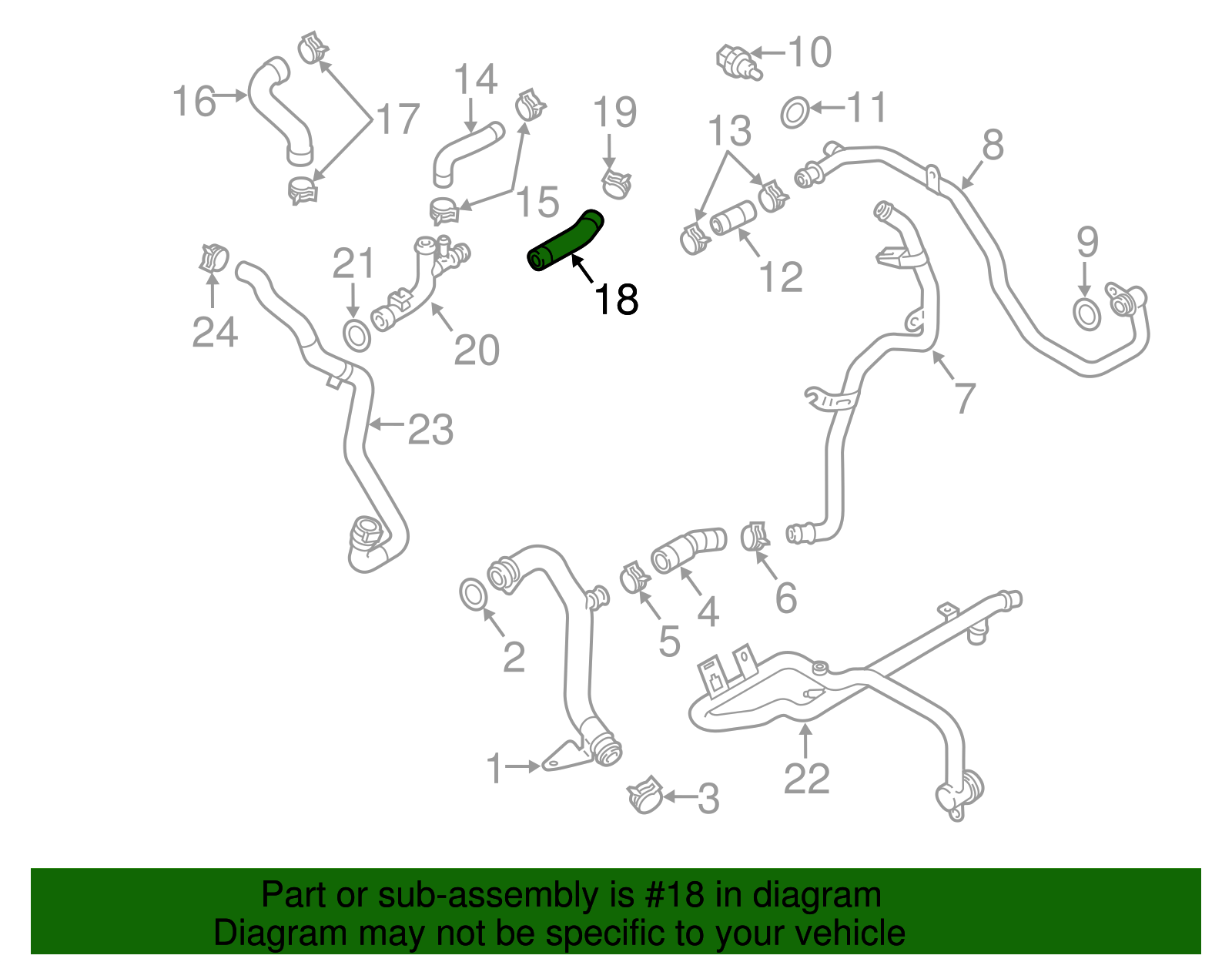 2009-2012 Audi Q7 Feed Line 059-121-073-G | TascaParts.com