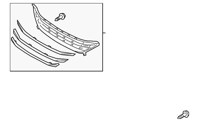 2011-2013 Hyundai Elantra Lower Grille 86560-3X000 | OEM Parts Online