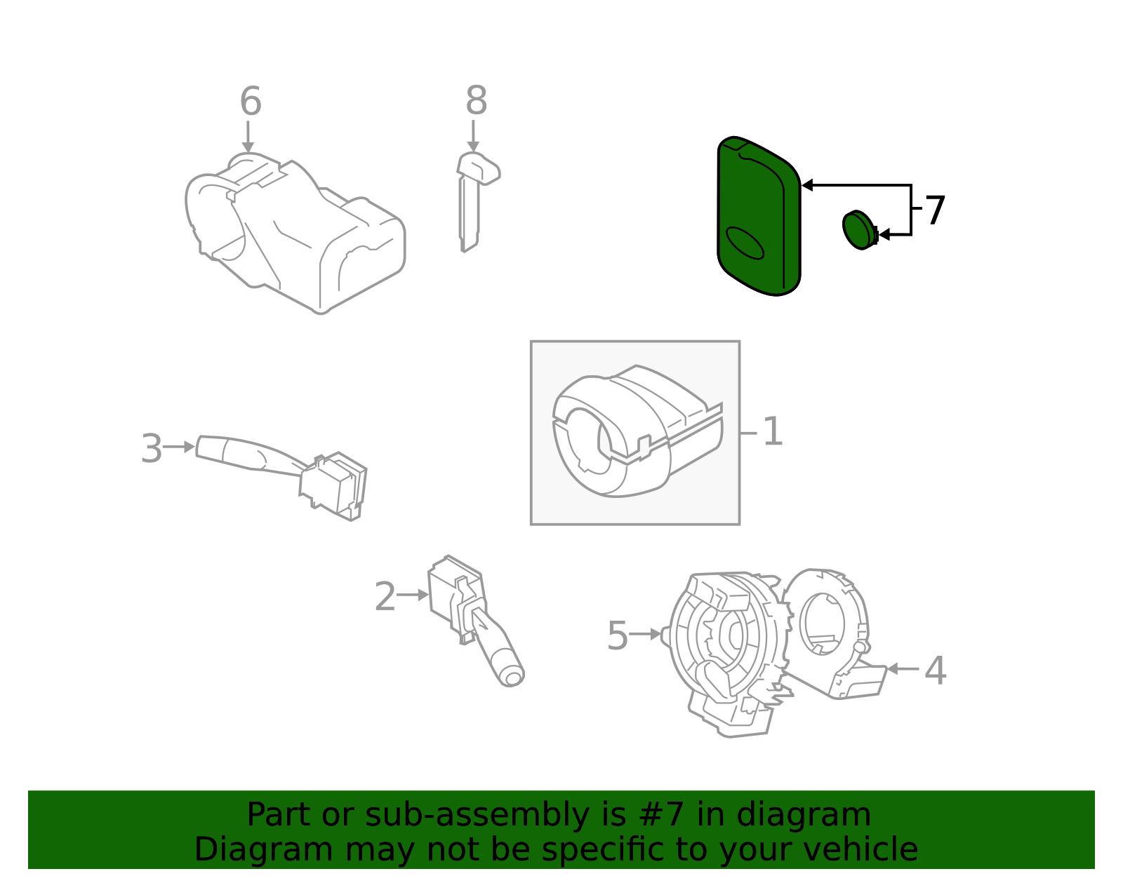 2014-2021 Subaru Keyless Entry Transmitter 88835SG040 | Subaru Parts Quick
