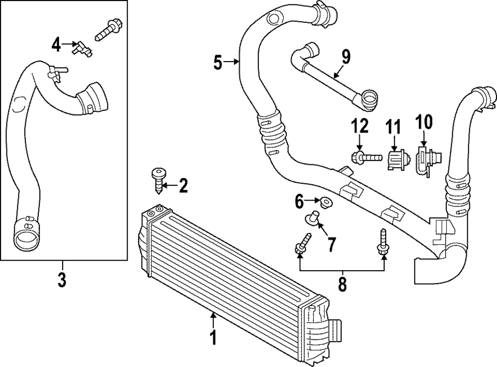 2015 Ford | Air Hose | CK4Z-6C640-B | Walls' Ford Parts