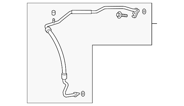 2022-2025 Mazda 3 A/C Refrigerant Suction Hose BGDN-61-462 | Mazda ...