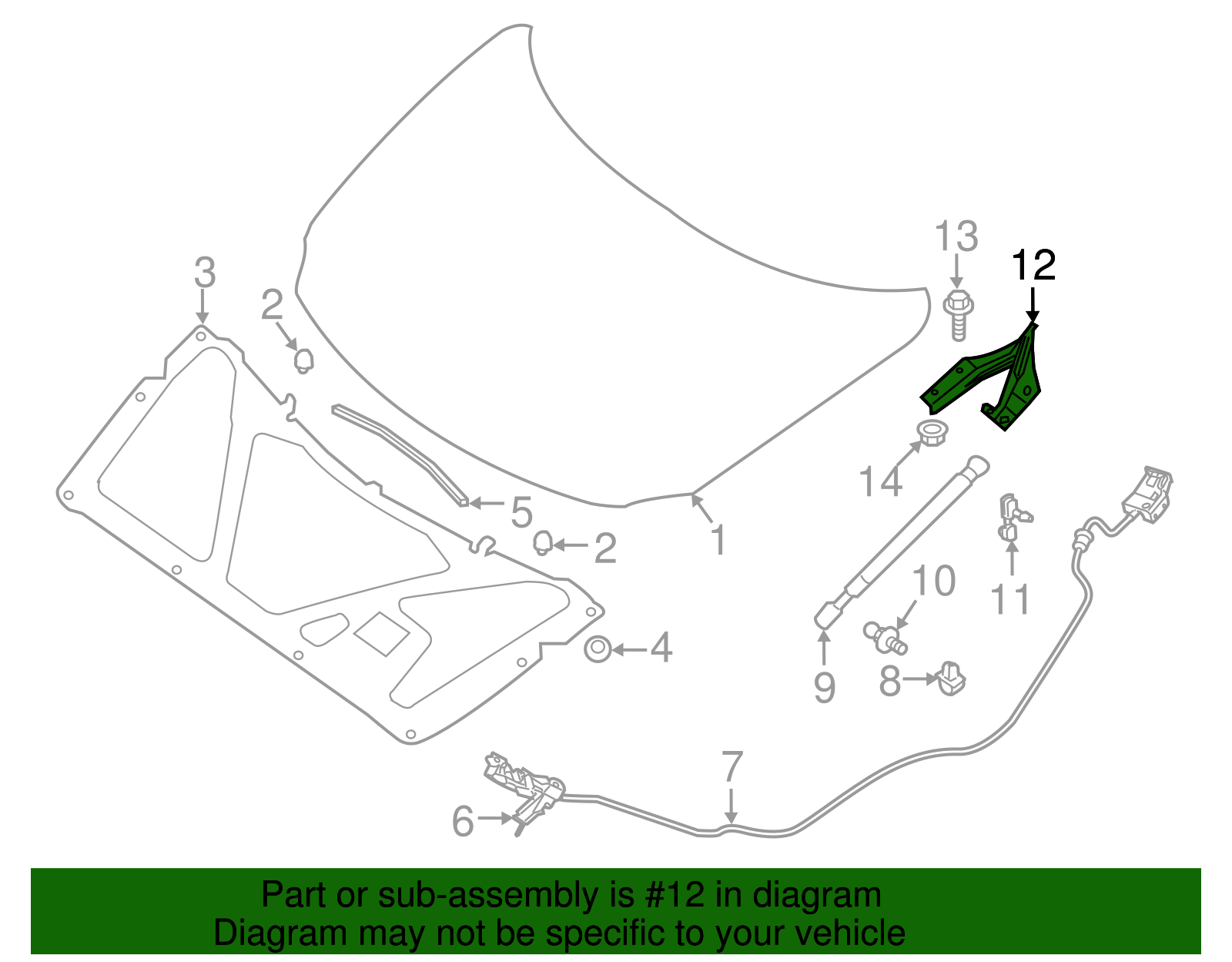 65401-4RA0A - Hinge 2016-2023 Nissan Maxima | Boro Nissan Parts