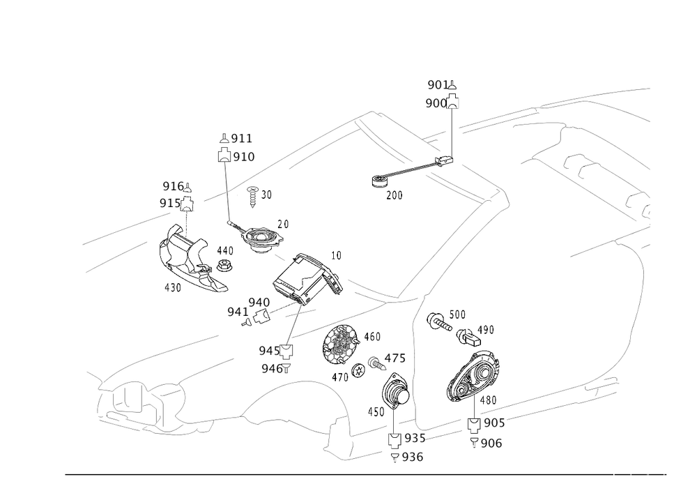 220-820-24-02 - 1960-2016 Mercedes-Benz - Speaker | Buy Mercedes Parts Now