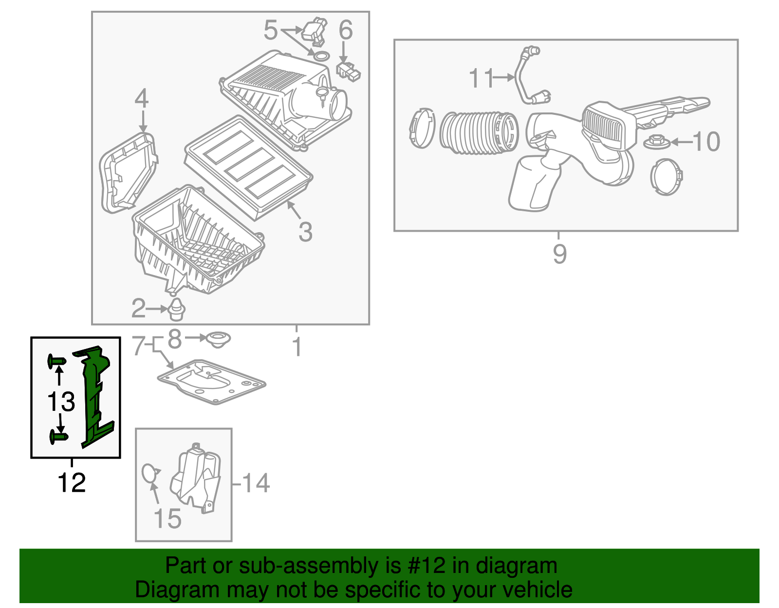2015-2019 Chevrolet Intake Air Baffle 23439867 | Capital Chevy Parts