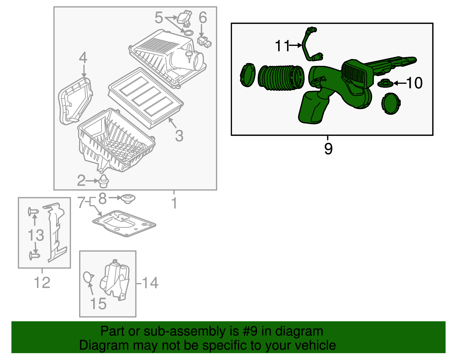 2016-2019 GM Air Cleaner Outlet Duct 23433912 | Capital Chevy Parts