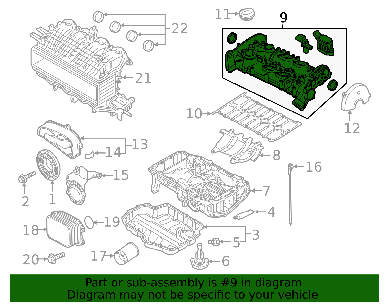 2016-2018 Audi A3 Sportback e-tron Valve Cover 04E-103-469-AM | Audi ...