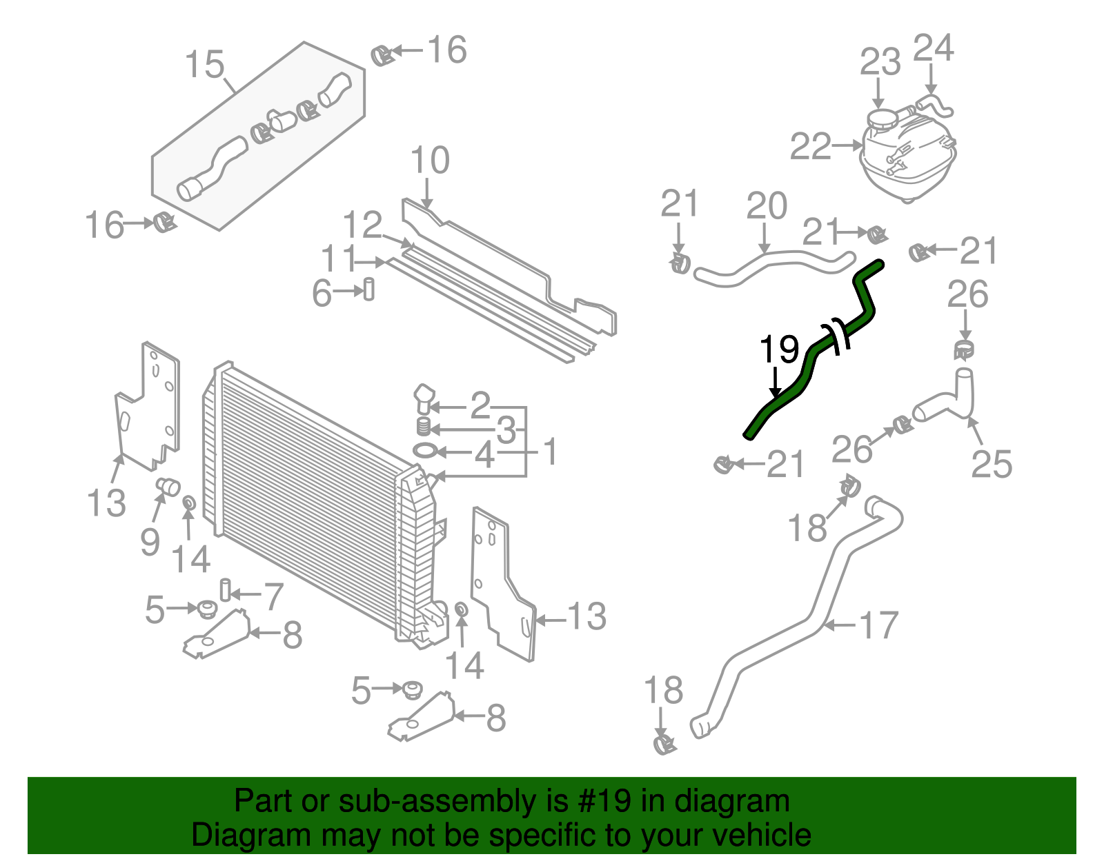 Genuine Radiator Hose for 2004-2011 Saab | Part# 12803746 | Over 30% ...