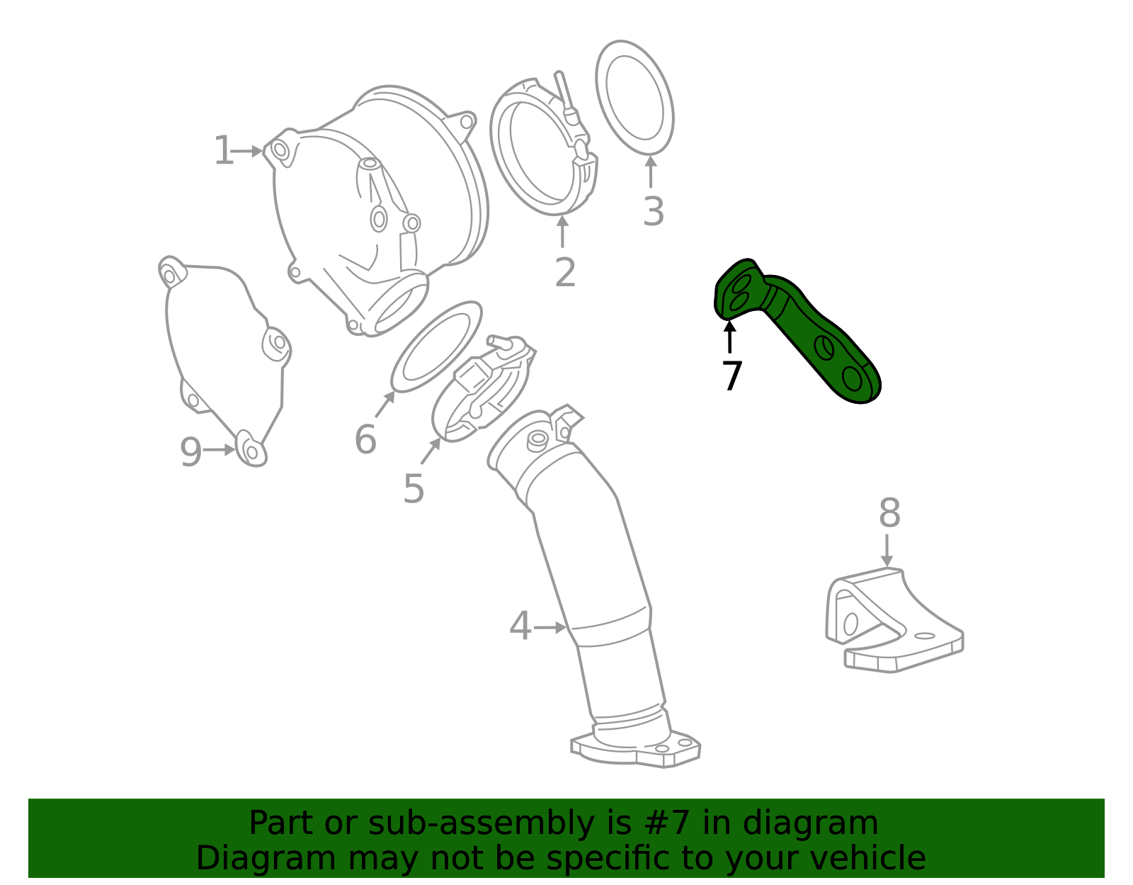2020-2025 GM Exhaust Front Bracket 12662528 GM | GMPartsDirect.com