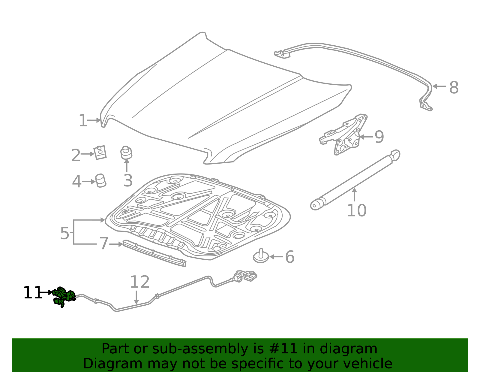 84145129 - High-Quality Hood Primary and Secondary Latch for 2013-2019 ...