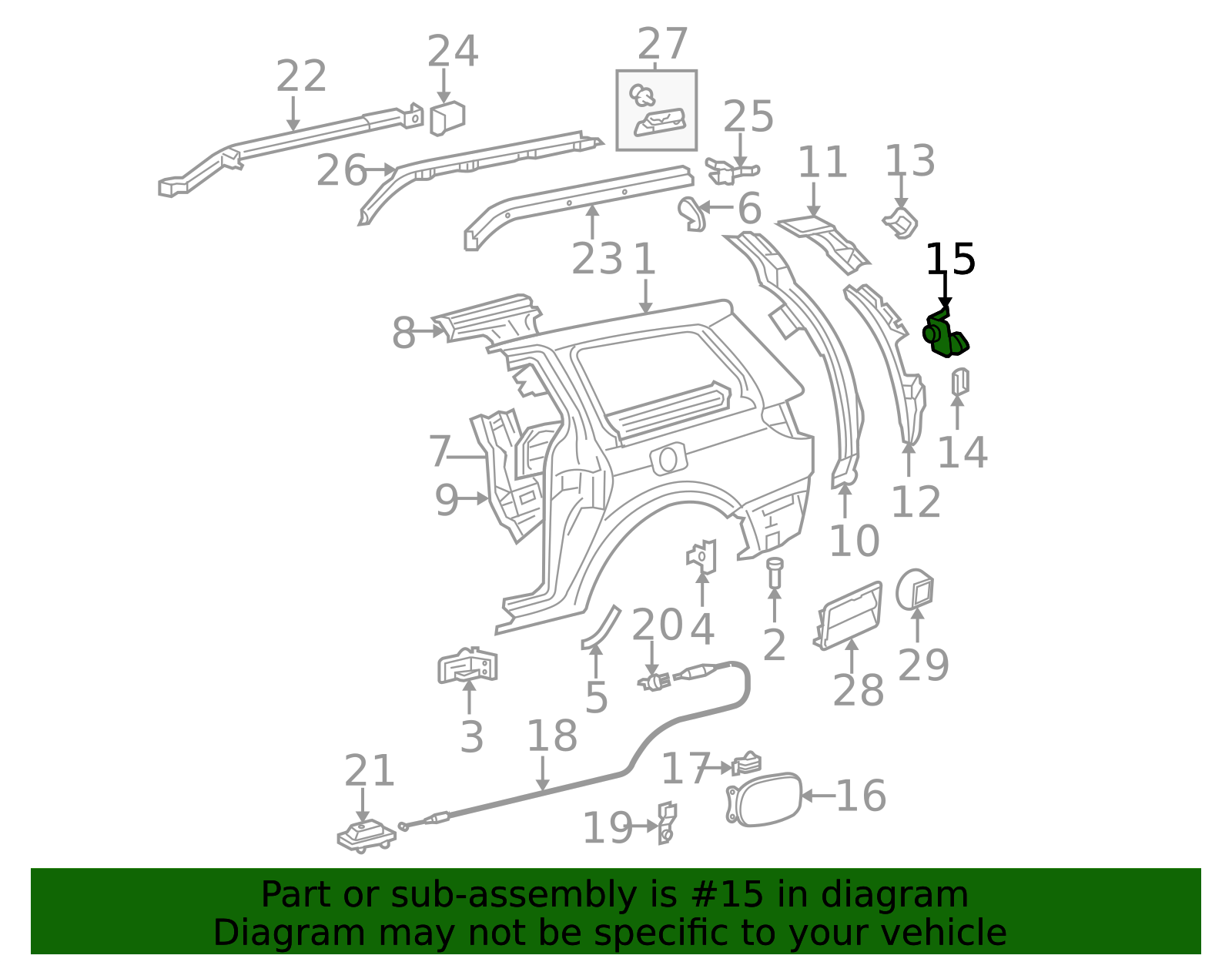 2004-2010 Toyota Sienna Rear Extension 61626-AE010 | MotorMotor