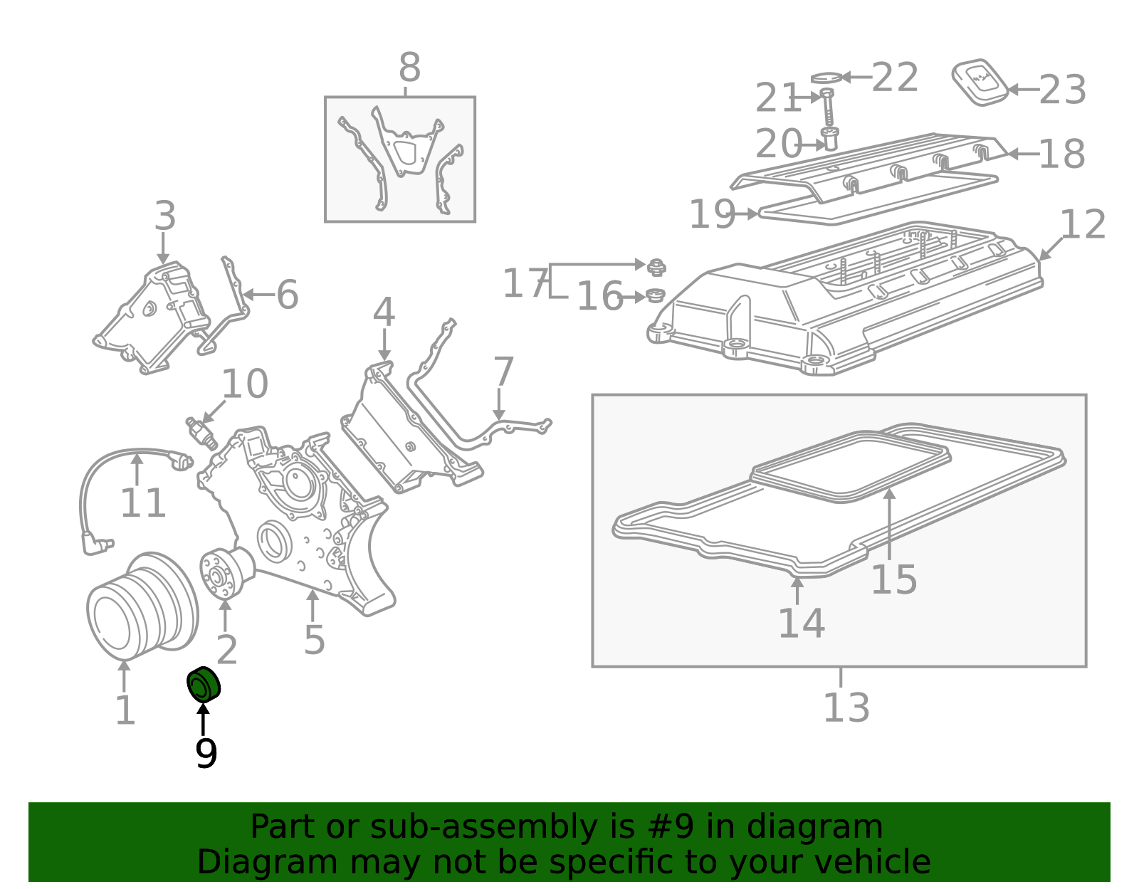 11141275466 - Timing Cover Oil Seal (11-14-1-275-466) | BMW of South ...