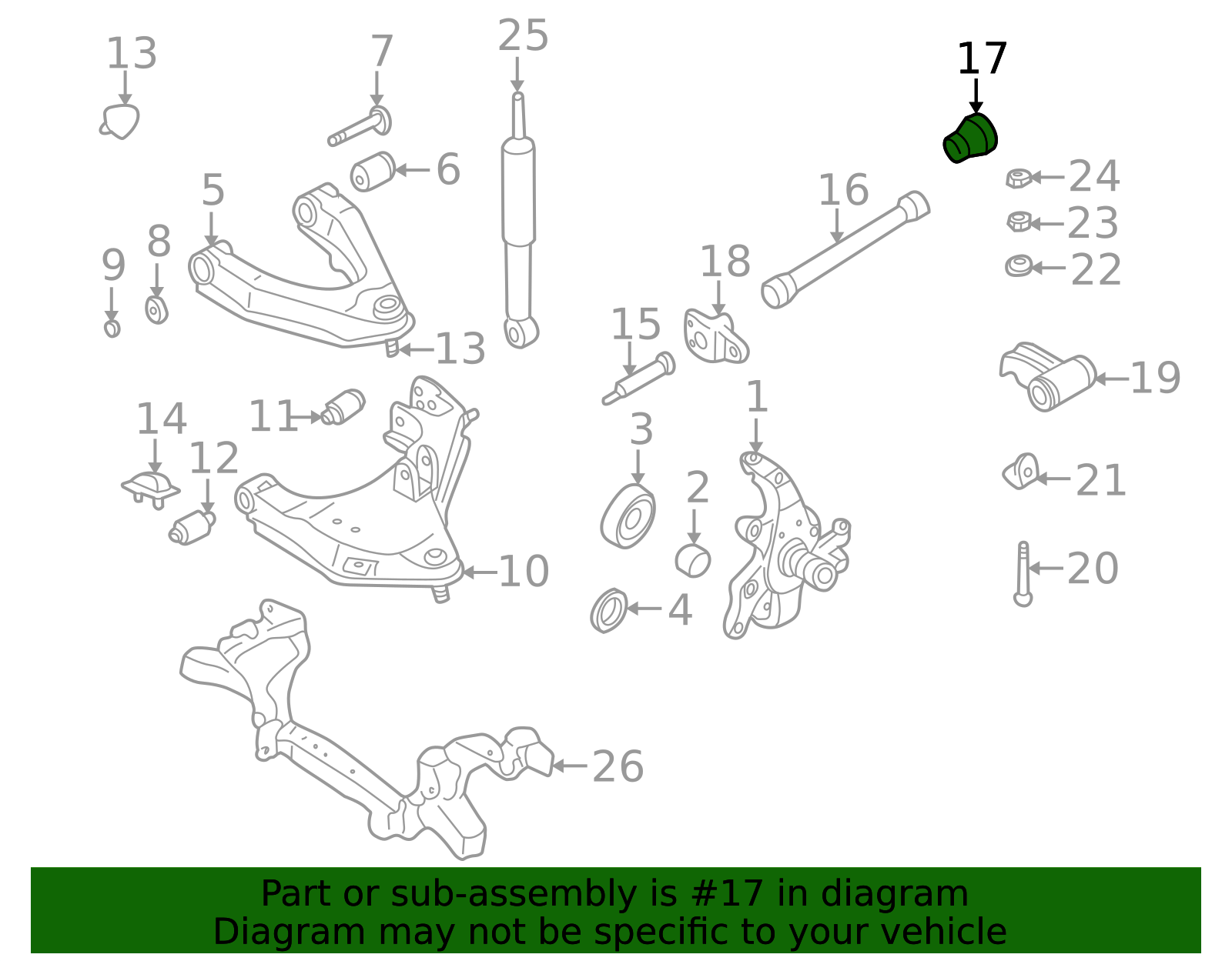 1998-2004 Nissan Torsion Bar Bushing 54033-2S400 | My Nissan Part