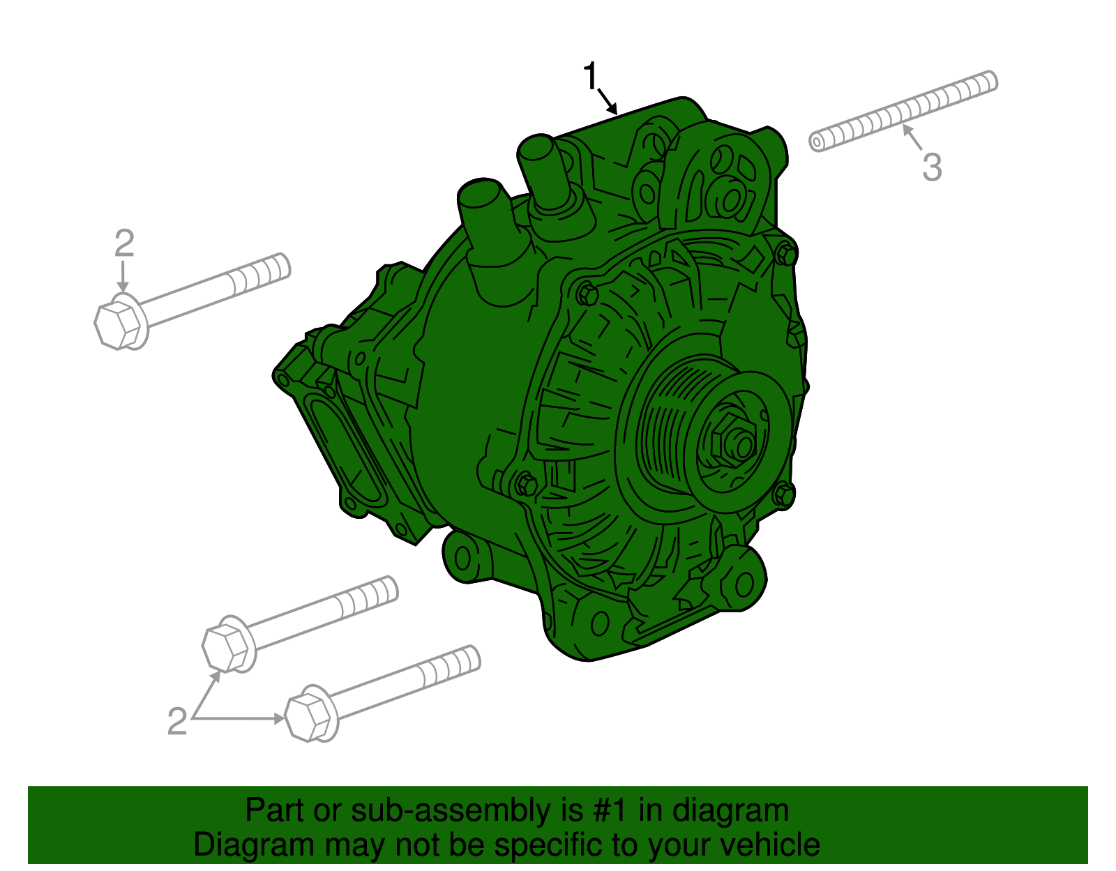 2018-2019 Buick LaCrosse Alternator Replaced by Part Number 24288797 ...