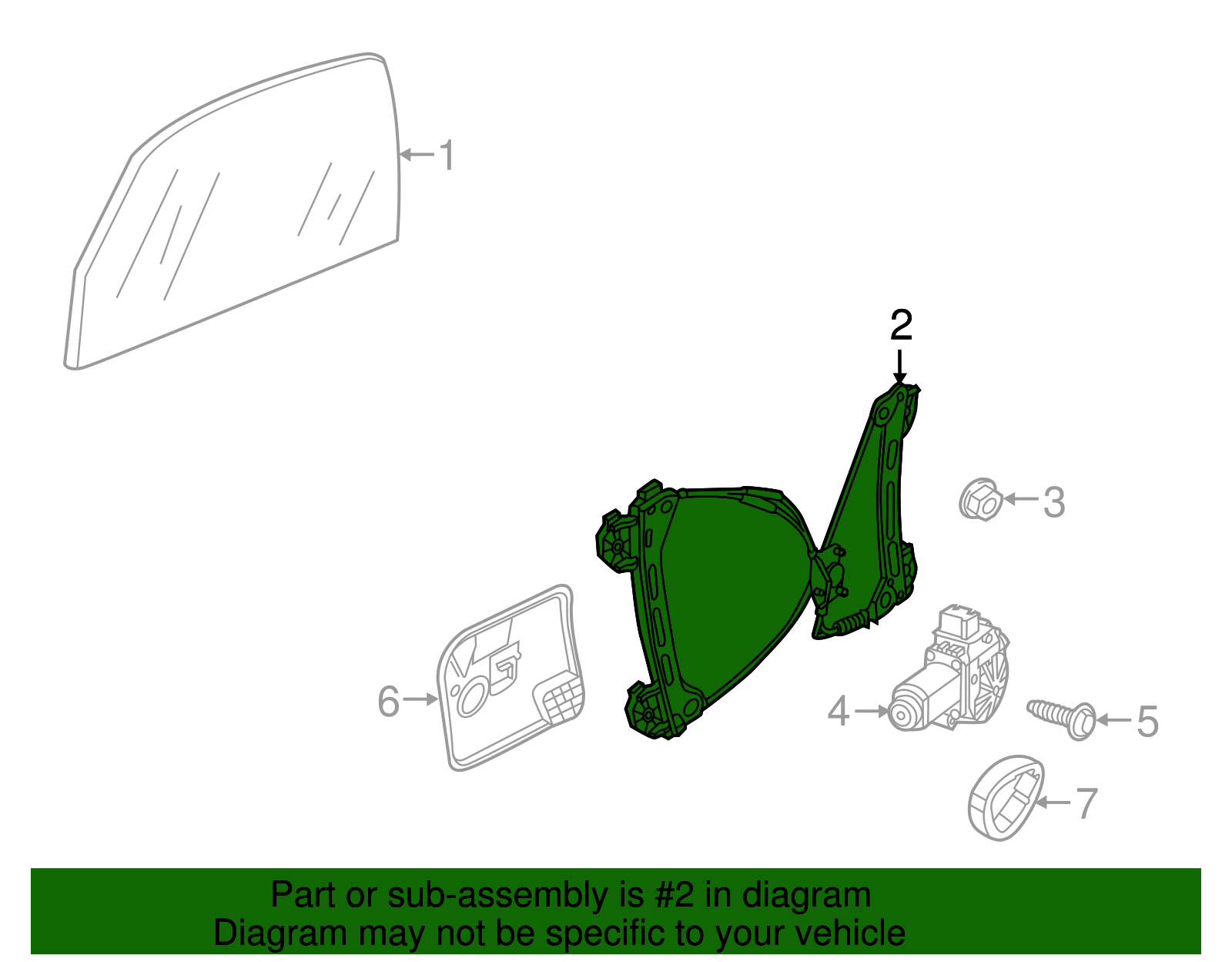 2014-2019 Volkswagen Beetle Window Regulator 5C5-837-461-G | OEM Parts ...