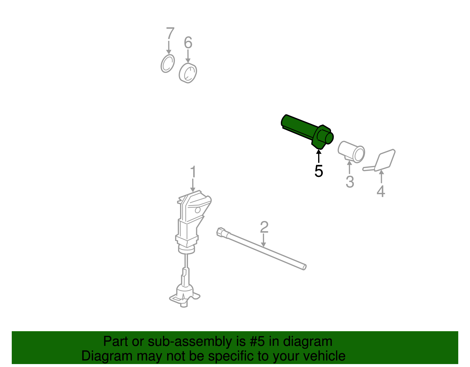 OEM GM Spare Wheel Lock Cylinder Case For 2007-2014 GM - Part No ...