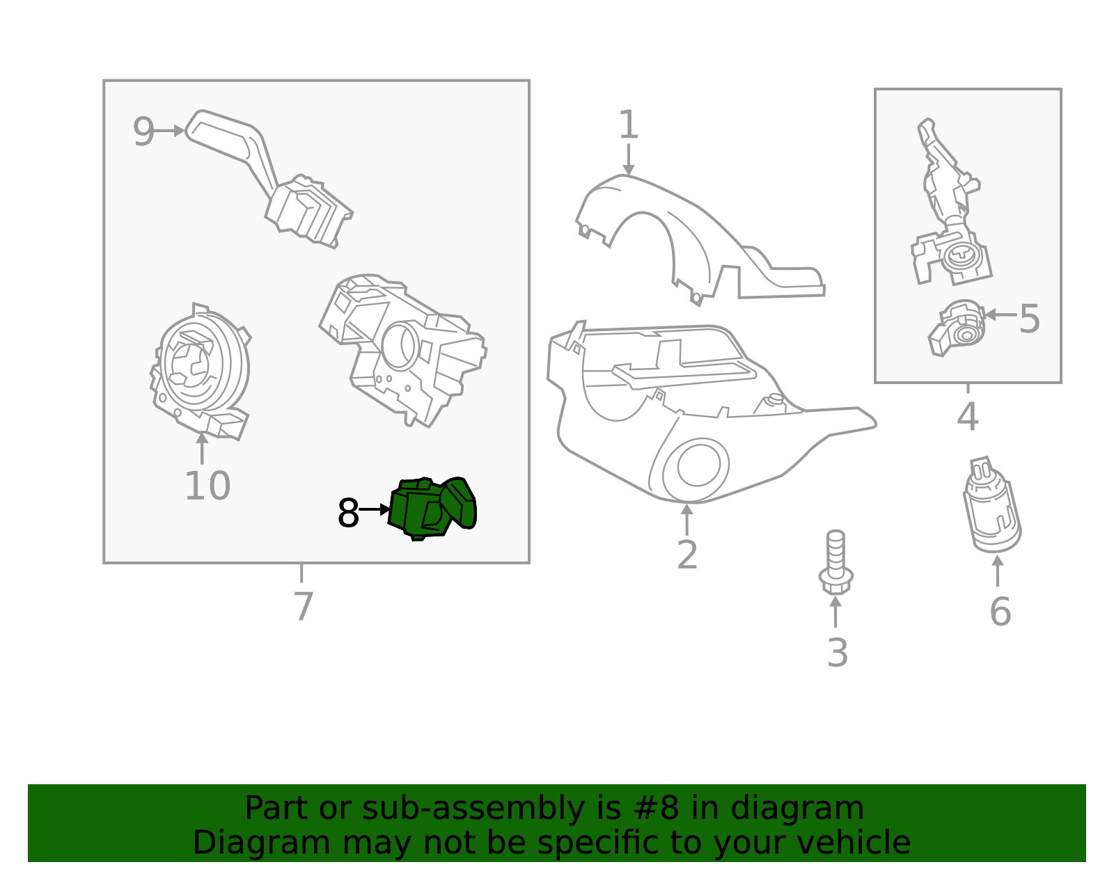 2019-2023 Ford Ranger Wiper Switch kb3z17a553b | TascaParts.com