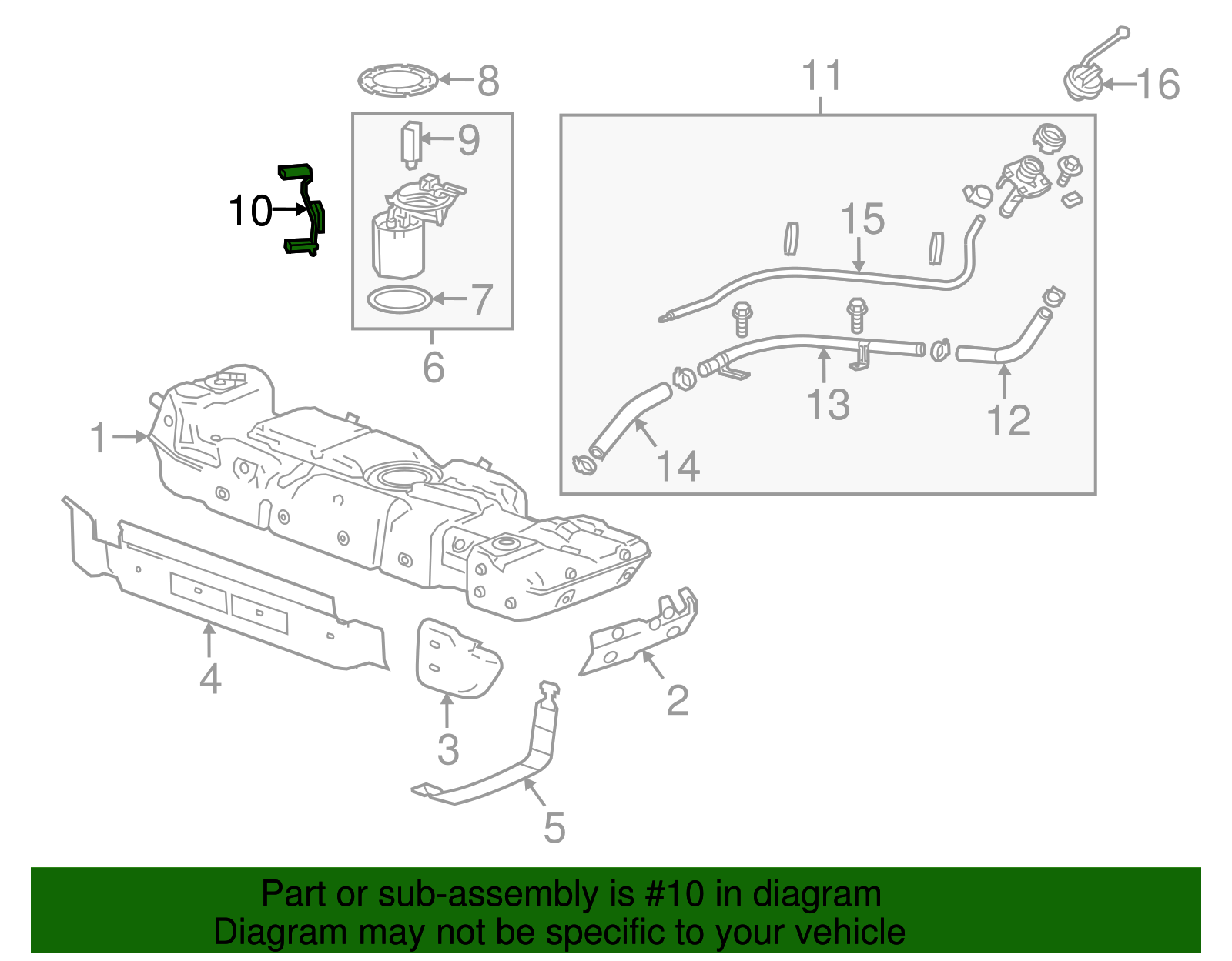 2015-2020 GM Fuel Level Sensor Kit 13535373 | Capital Chevy Parts