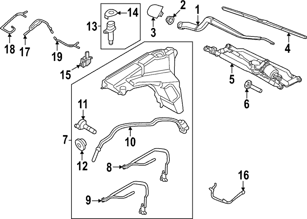2022-2023 Land Rover Washer Fluid Reservoir Filler Pipe 537123480 | OEM ...