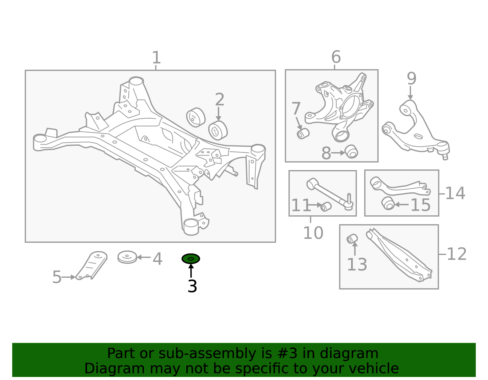 2013-2025 Toyota Suspension Cross-Member Stop SU003-00353 | Toyota ...