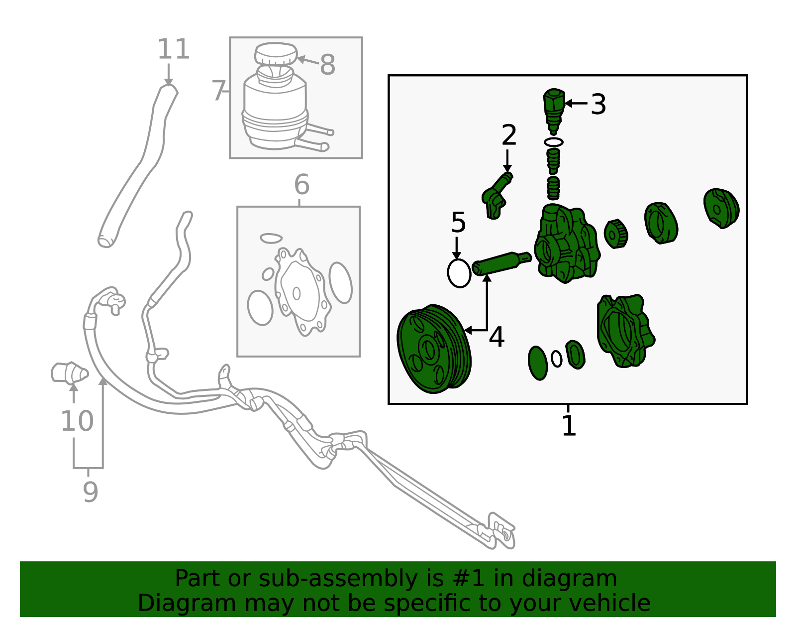 44310-0C050 - 2005-2006 Toyota Tundra - Power Steering Pump | Discount ...