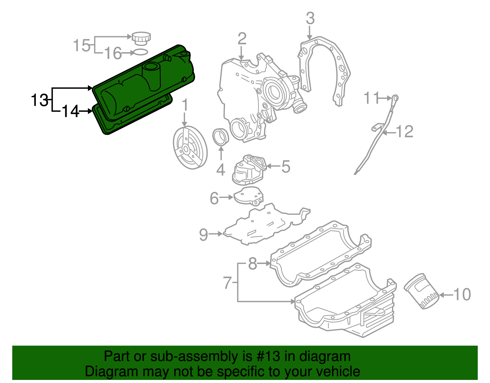 1997-2007 GM Passenger Side Rocker Arm Cover 12568148 | Capital Chevy Parts