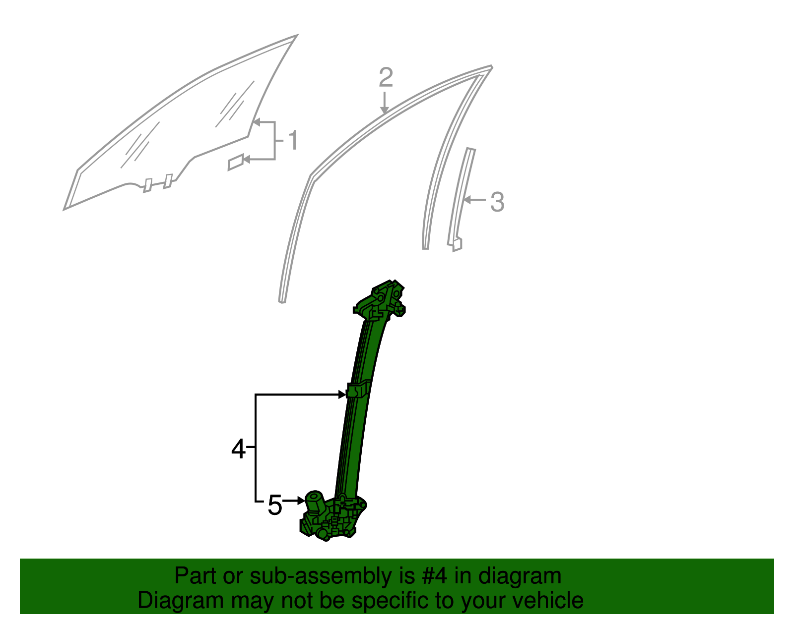2017-2022 Honda CR-V Window Regulator 72250-TLA-A01 | Honda Factory Parts