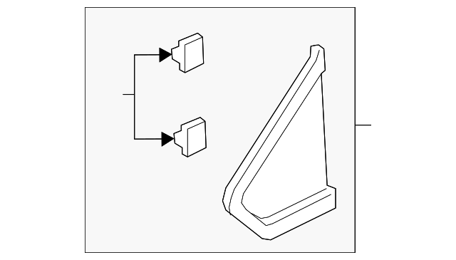 75495-THR-A01 - Garnish Assembly L Front Pillar Corner - 2018-2020 ...