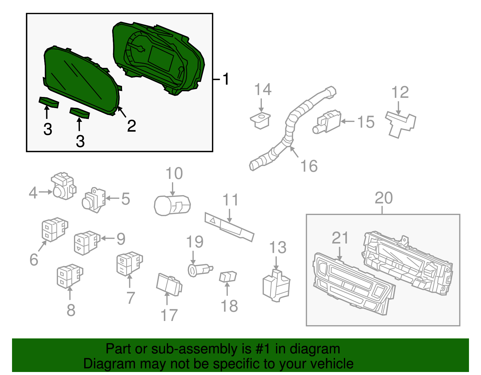 78100-T6Z-AF1 - 2023-2025 Honda Ridgeline - Instrument Cluster | Honda Parts Guys