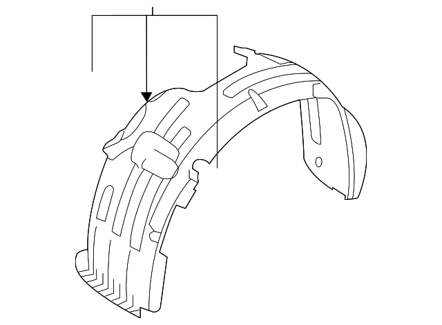 2019-2022 Kia Niro EV Fender Liner 86811-Q4000 | TascaParts.com