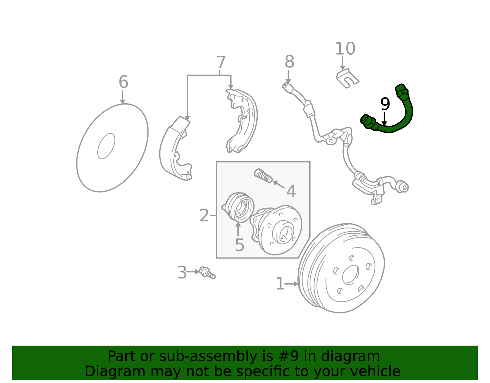 2000-2006 Toyota Brake Hose 90947-02C25 | MotorMotor