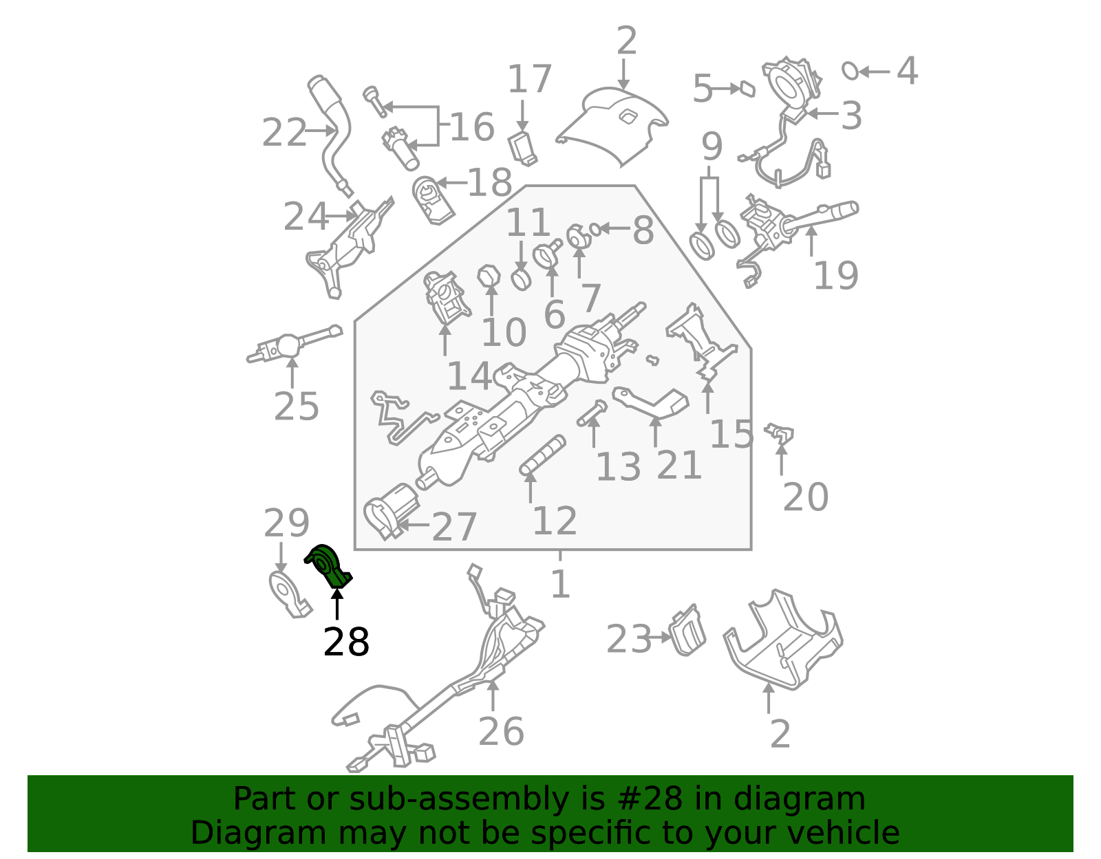 2010-2014 GM Sensor (Replaces Part Number 20910871) 19418403 GM ...