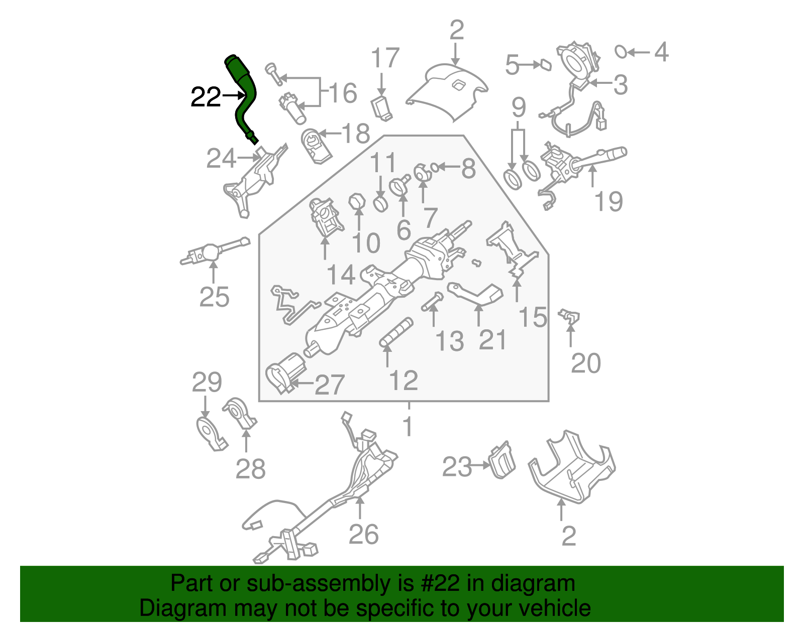 2007-2013 GM Shift Lever 19431844 | Shop Matick Buick GMC