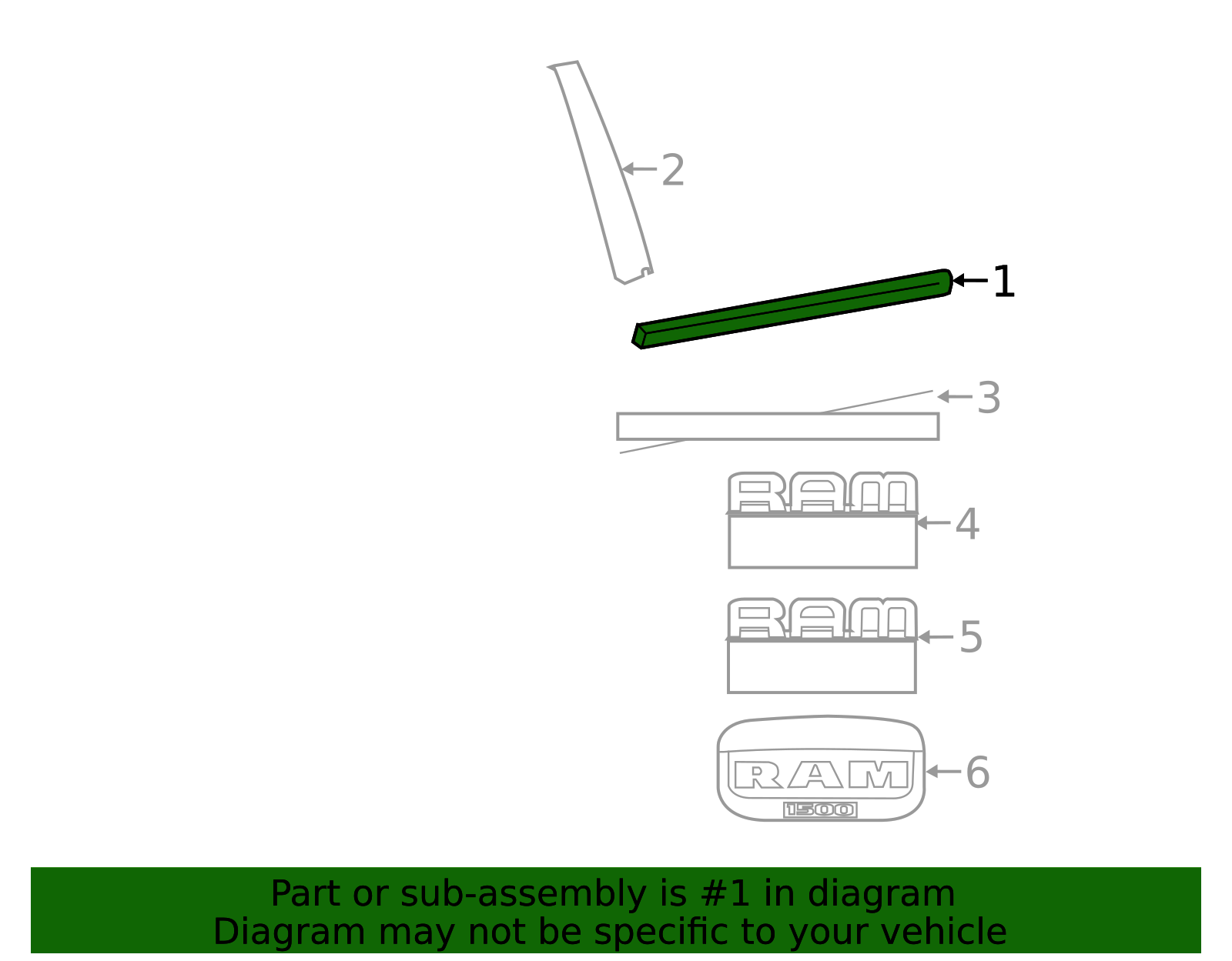 W/Strip 55112376AJ | Mopar Parts Canada