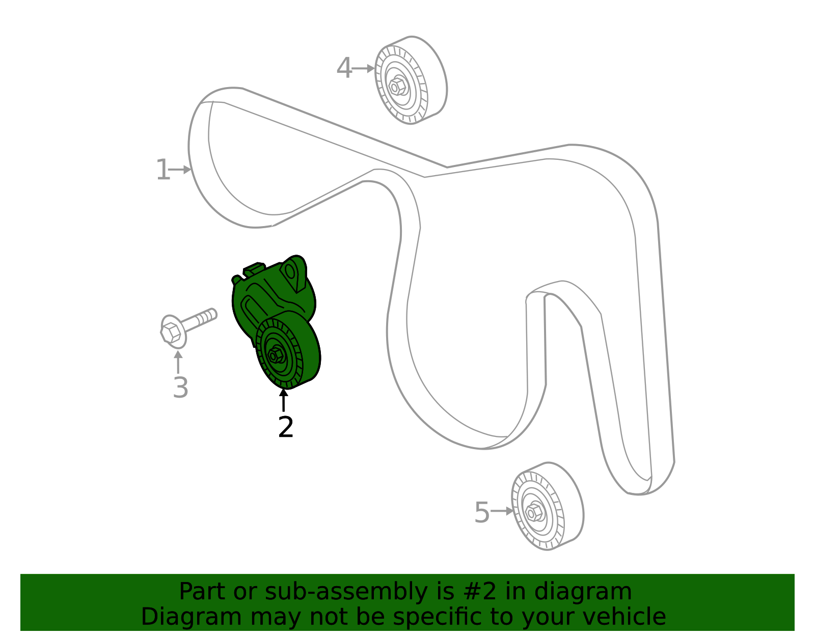 Accessory Drive Belt Tensioner Assembly L1MZ-6A228-B | Miracle Ford Parts