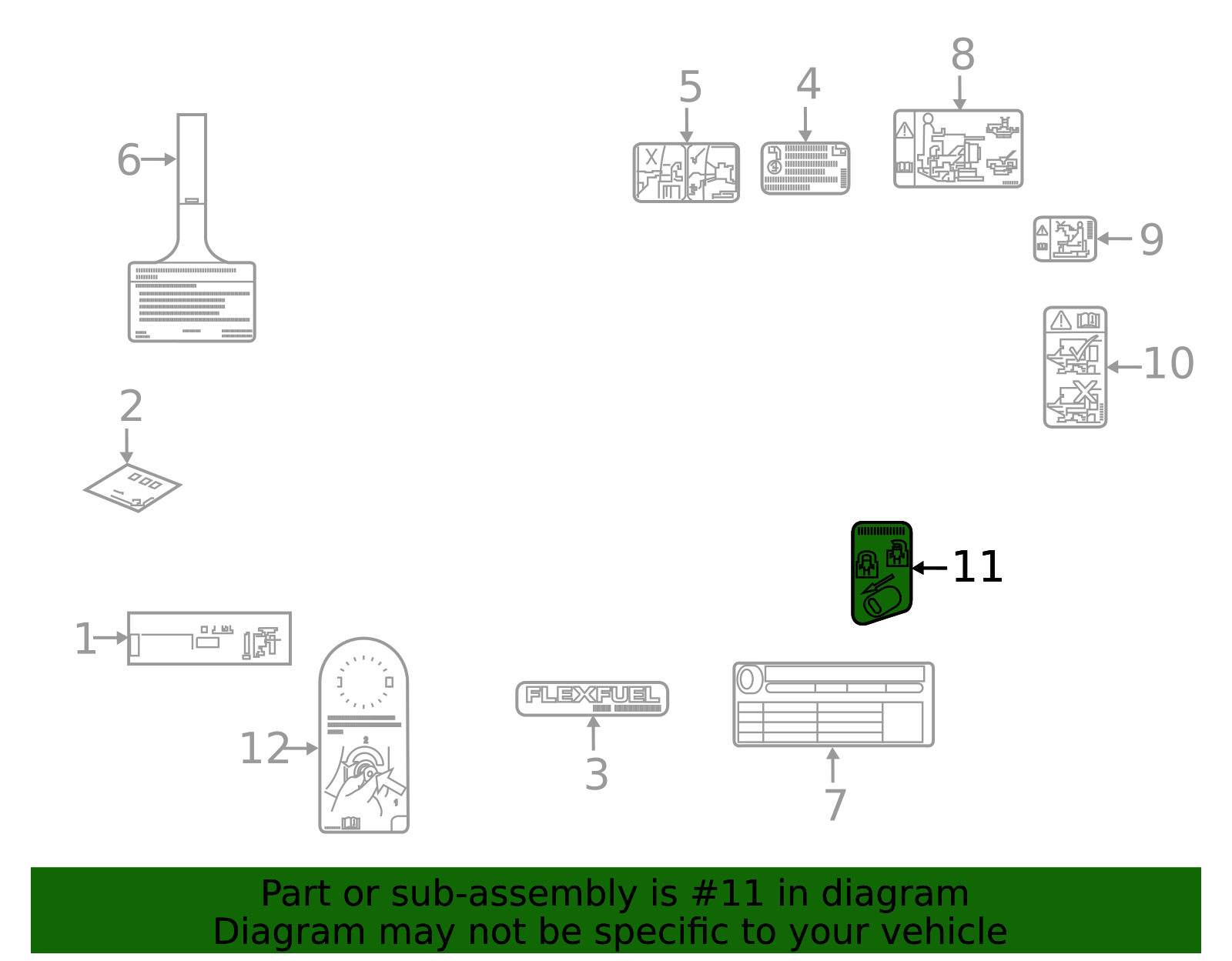 22915770 - 2019-2024 GM - Driver Side Child Security Lock Operating ...