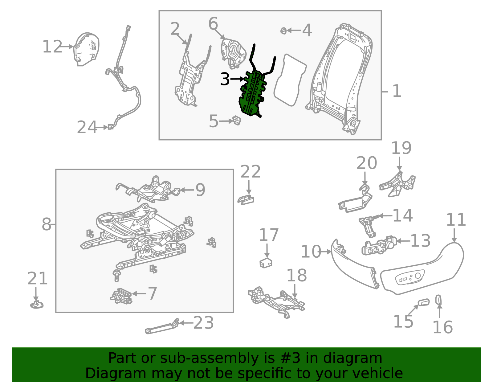 2021-2025 Toyota Sienna Lumbar Adjuster 72750-08020 | Toyota Parts Center