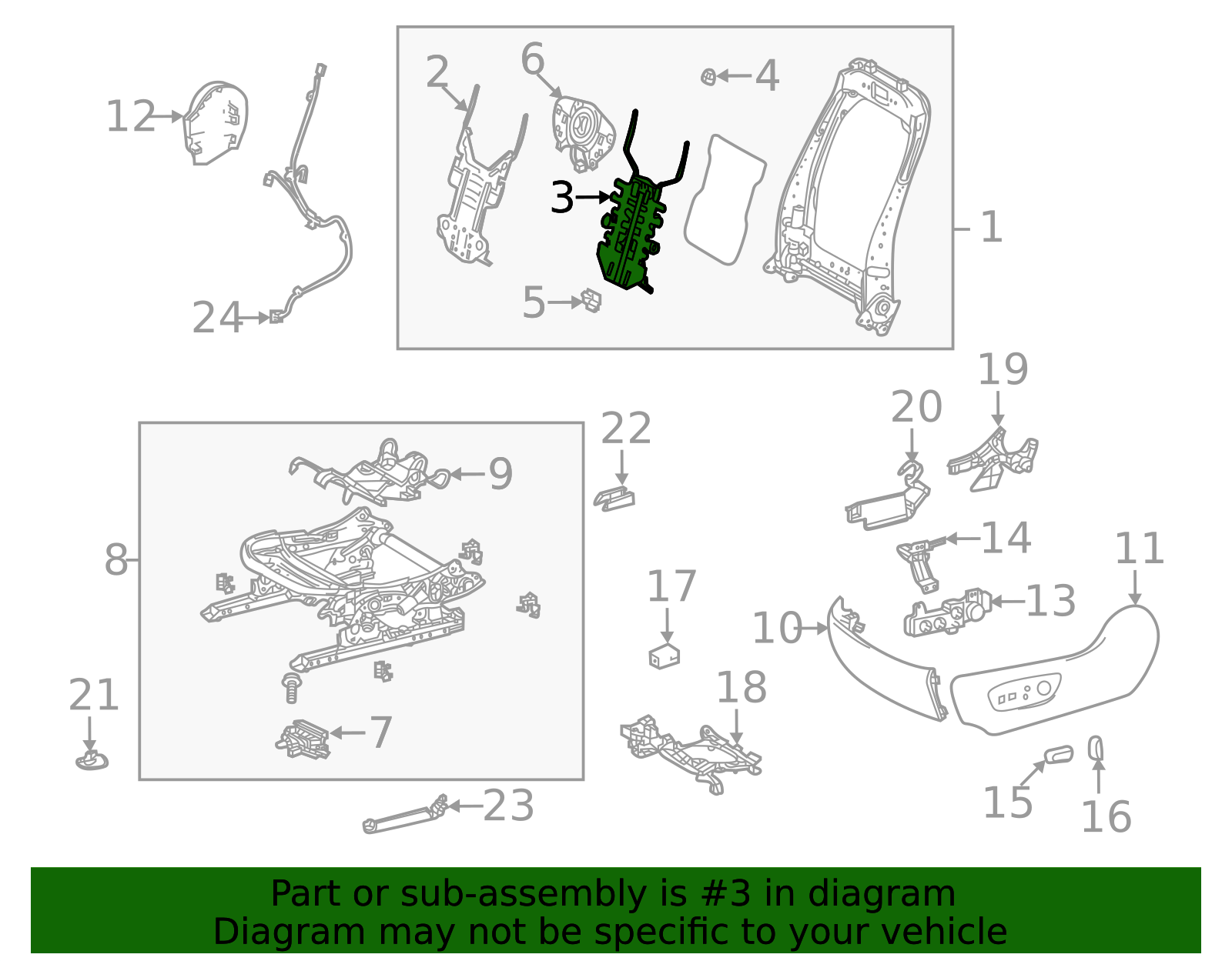 2021-2025 Toyota Sienna Lumbar Adjuster 72750-08020 | Toyota Parts Center