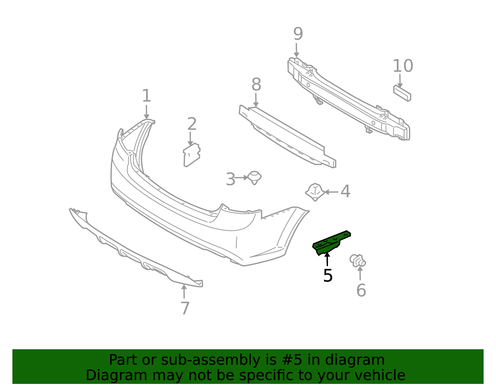86656-1G600 - Bumper Cover Side Support 2010-2011 Kia Rio | Kia.Parts Store