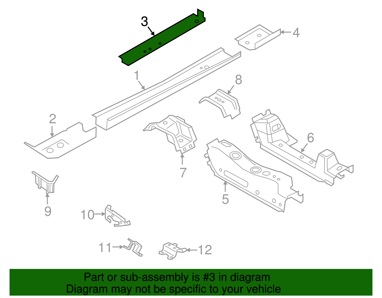 41007438651 - 2016-2022 BMW X1 Extension Panel (41-00-7-438-651) | BMW ...