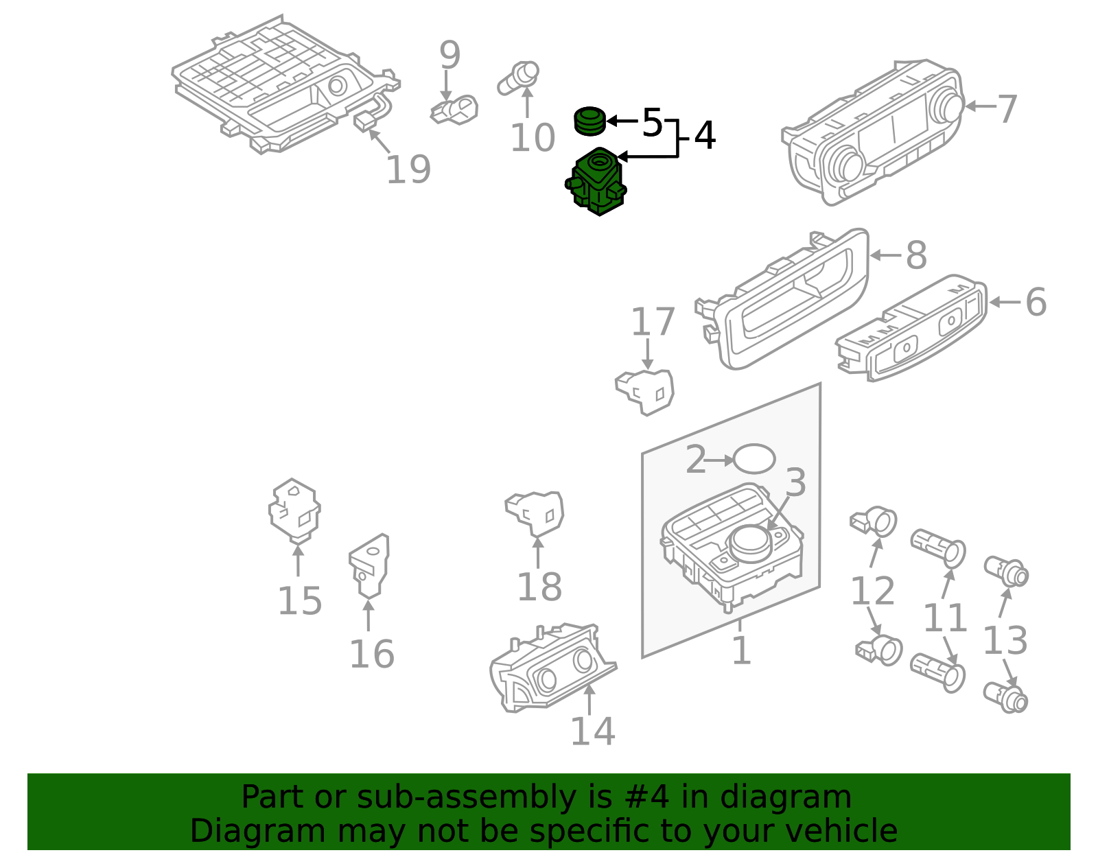 4M1-919-616-B - Switch 2017-2019 Audi Q7 | Audi OEM Parts Guy