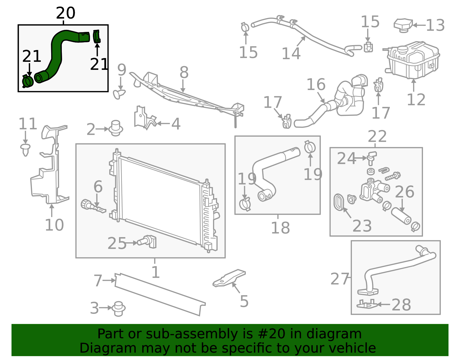 Radiator Outlet Hose 23105392 | Shop Matick Buick GMC