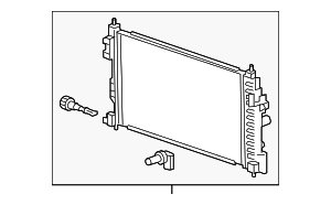 OEM GM Radiator For 2013-2019 GM - Part No. 22883363 | Karl Kustoms OEM ...