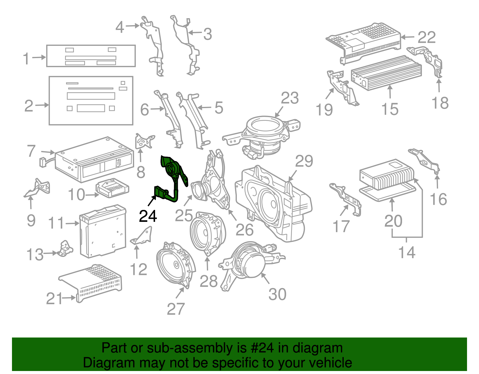 86160-60370 - 2003-2009 Lexus GX470 - Tweeter | My L Parts