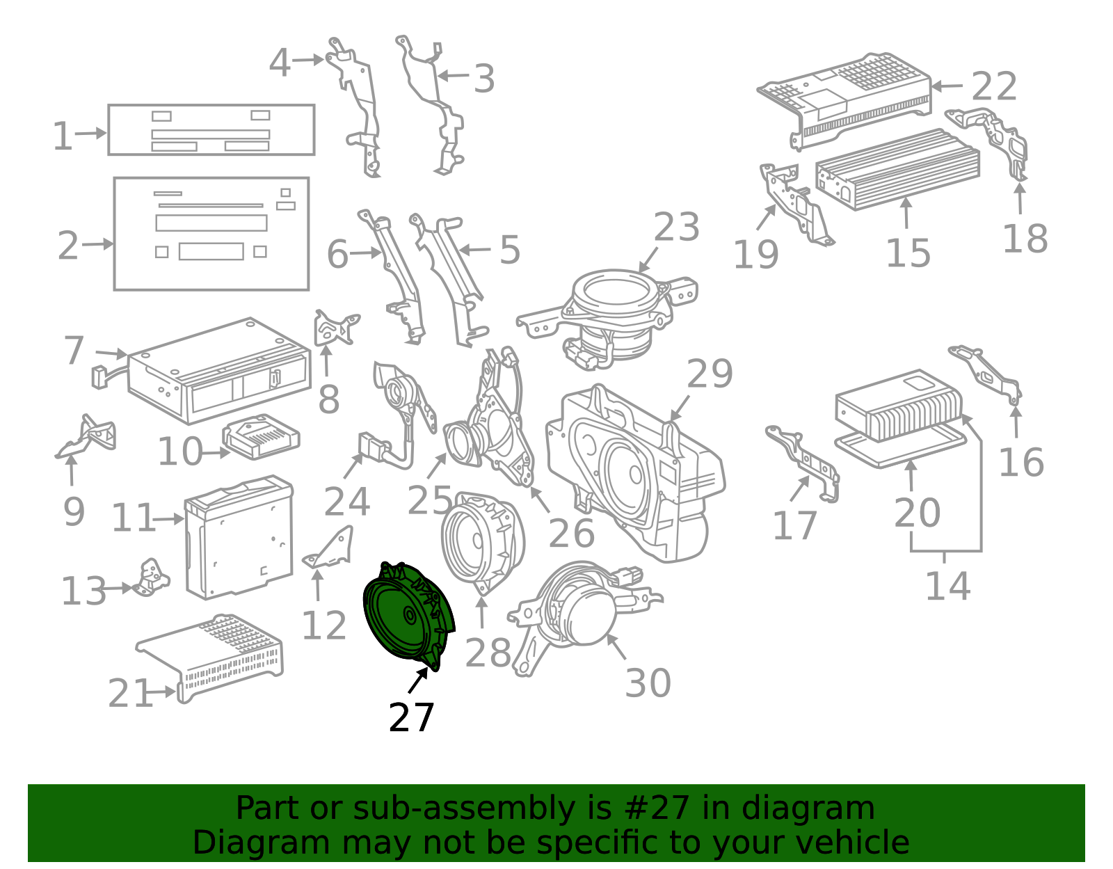 2003-2009 Lexus Front Dr Speaker 86160-0W560 | OEM Parts Online