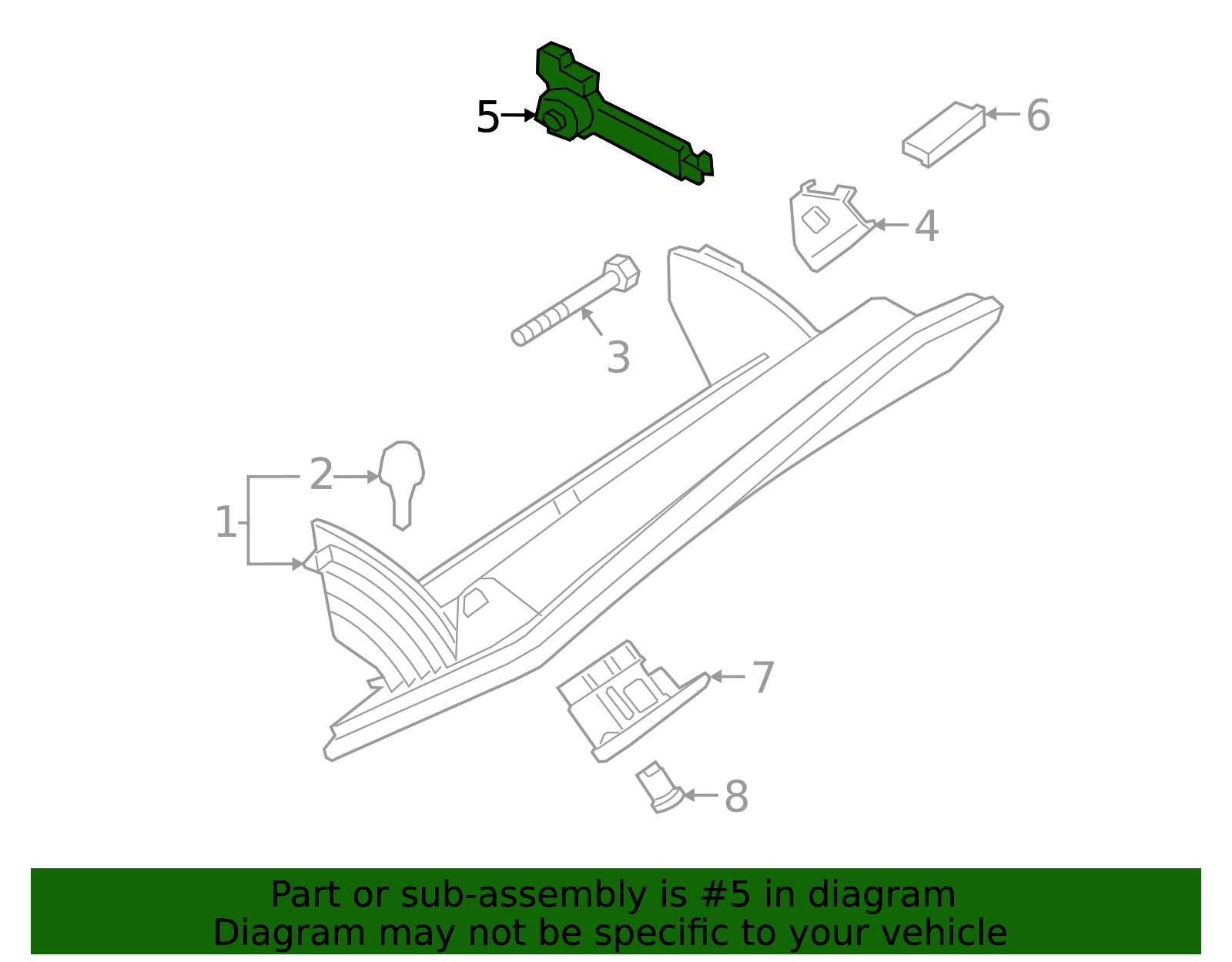 2019-2025 BMW | Glove Box Support | 51456831912 | BMW OEM Parts Store