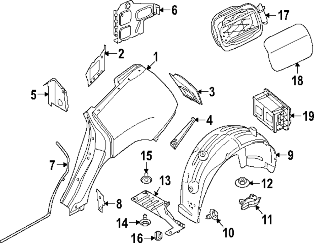 Genuine BMW 41-00-9-883-244 | Tail Light Pocket | FREE Shipping on Most ...