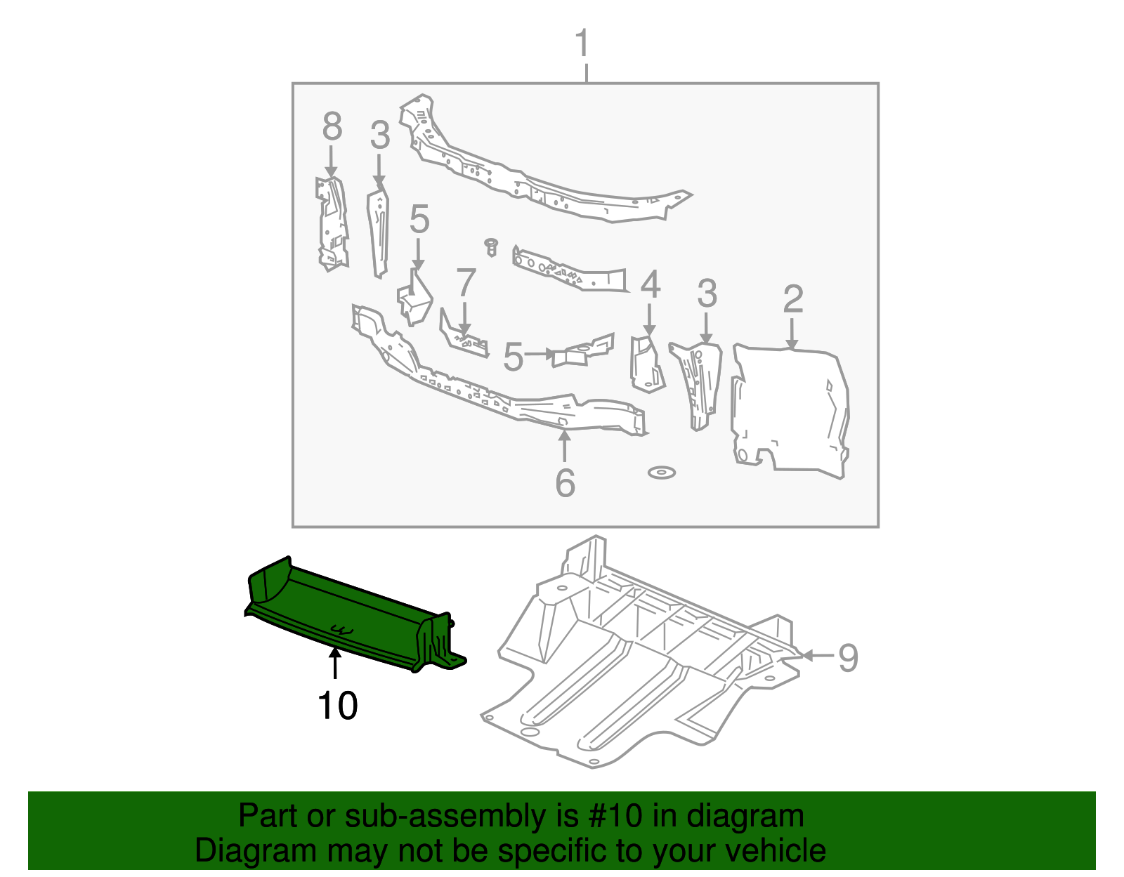 20772039 - 2006-2012 GM - Front Grille Guide | Partners Chevy