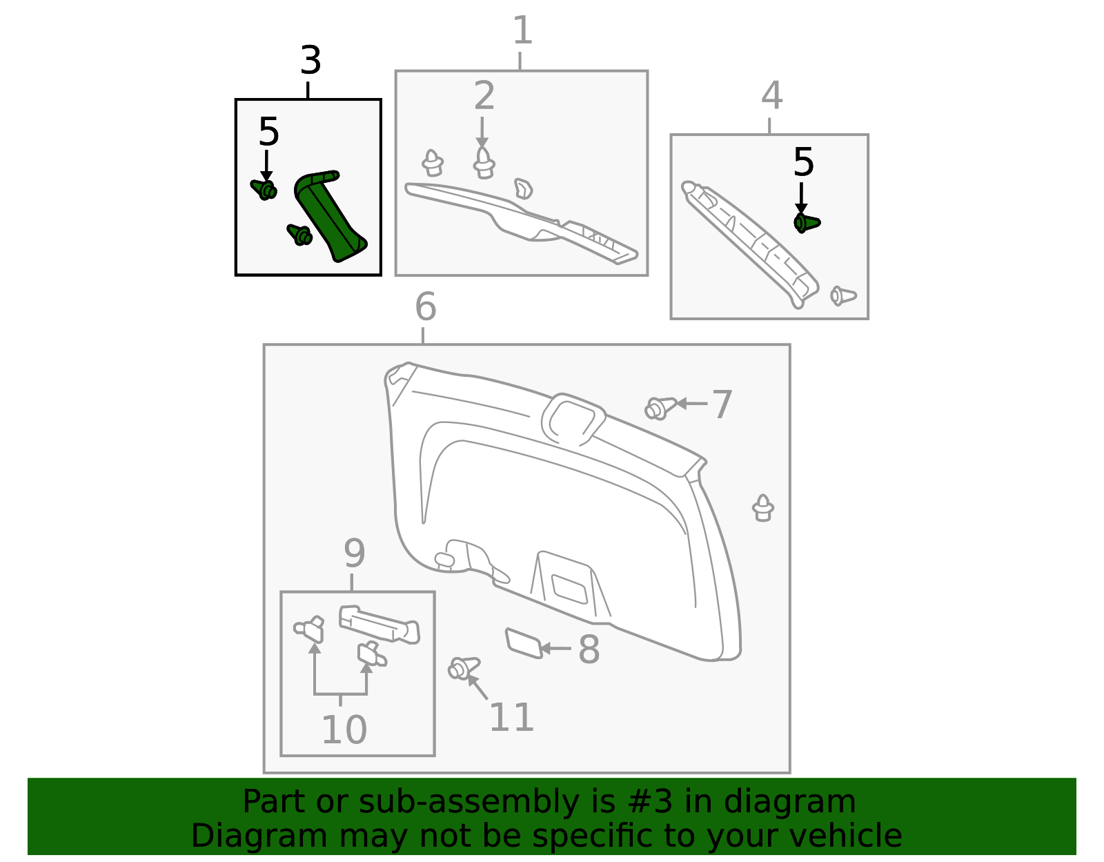 84435-SWW-003ZA - Lift-Gate Trim 2007-2011 Honda CR-V | Honda Parts Online