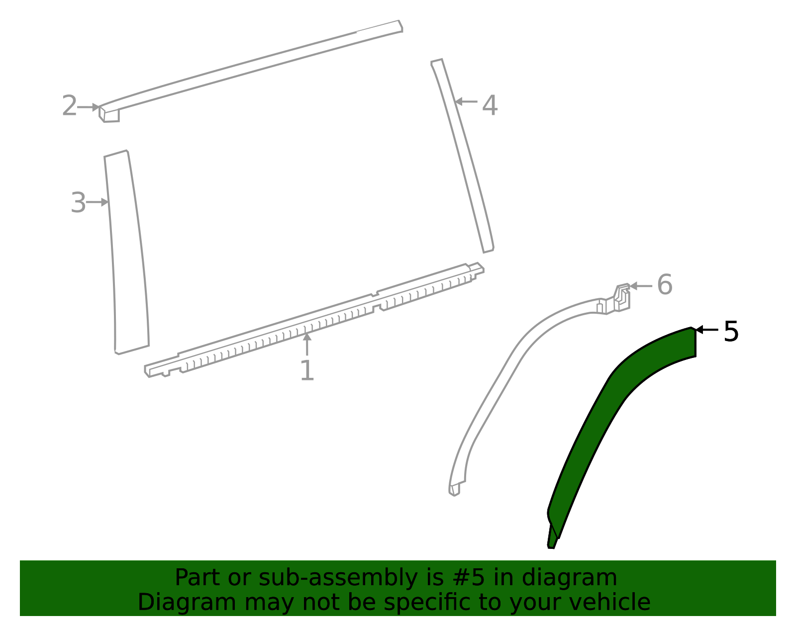 75078-60091-C0 - 2023-2024 Lexus LX600 - Wheel Opening Molding | My L Parts