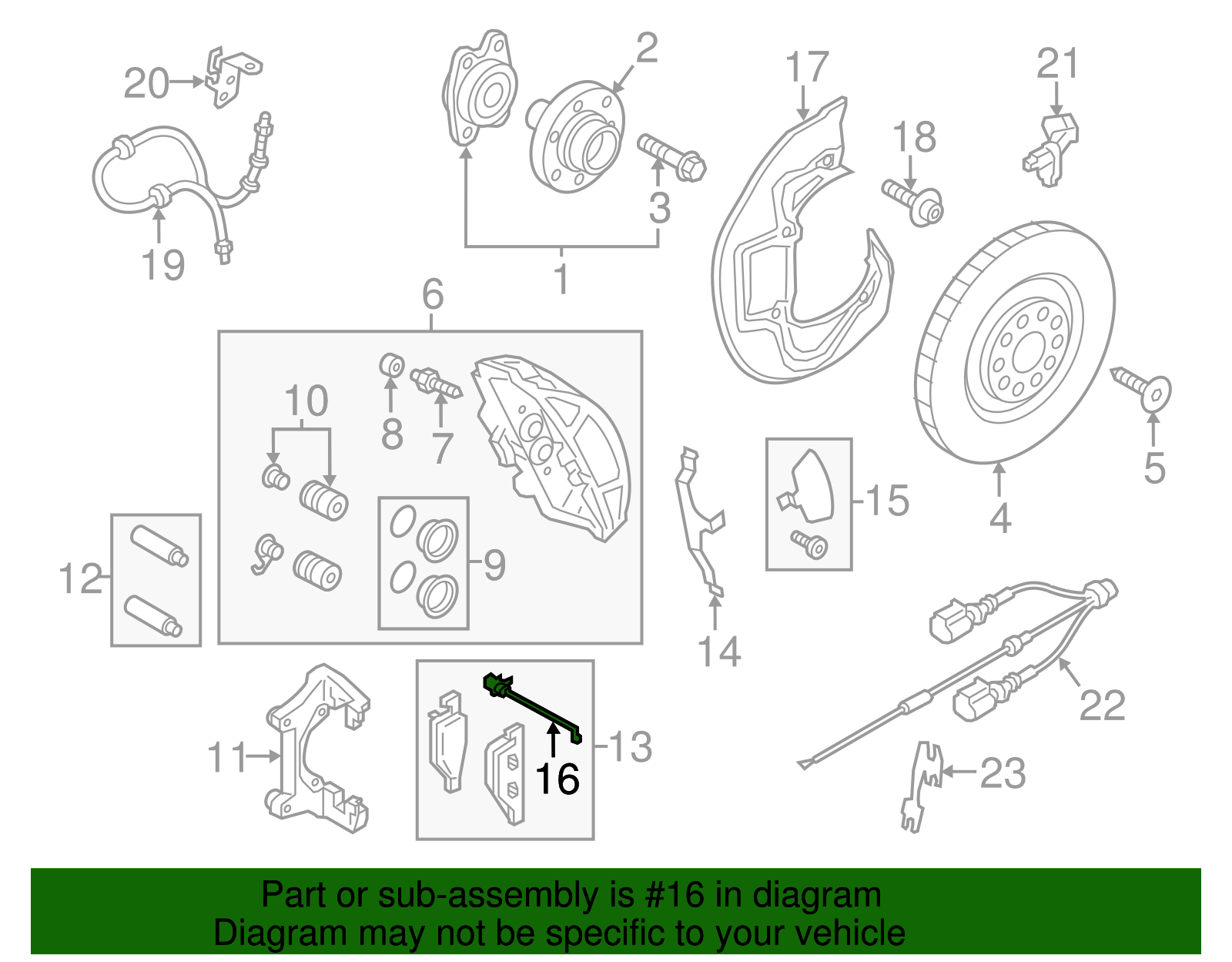 4G0-615-121-D - Wear Indicator 2012-2018 Audi | Audi OEM Parts Guy